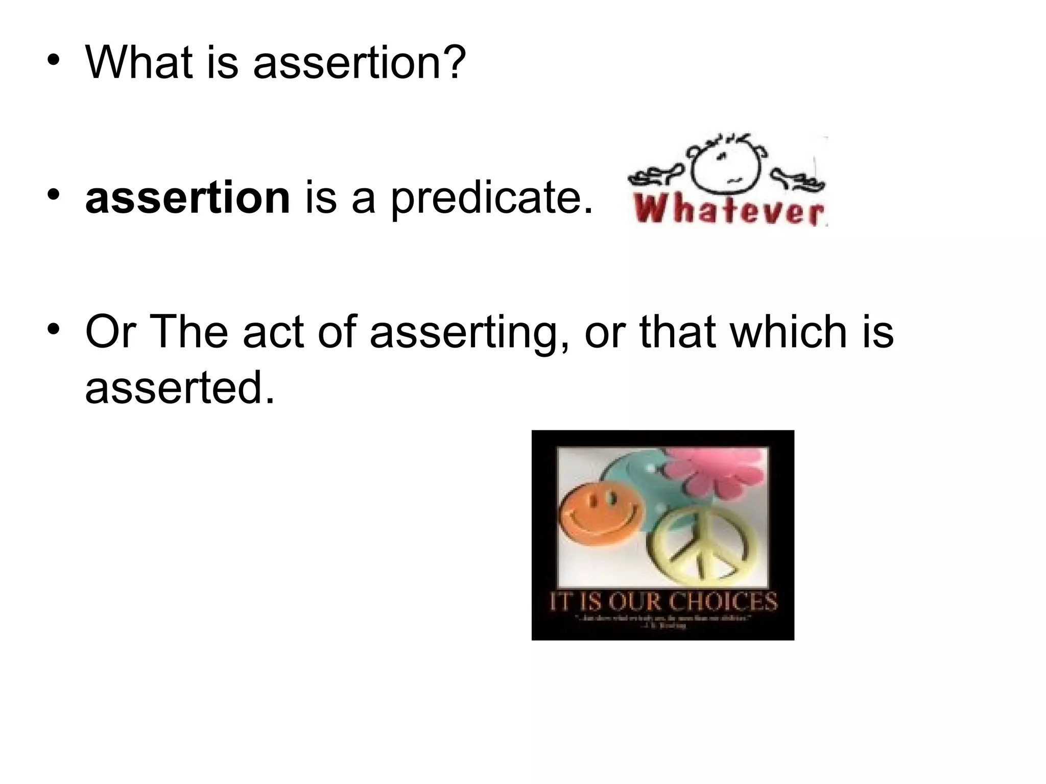Assertion | PPT
