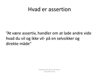 Assertion | PPT