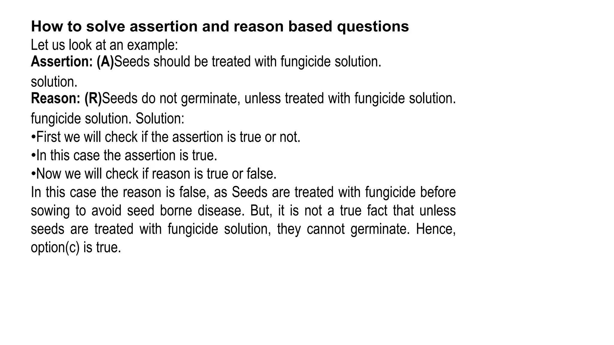 Assertion and Reason statistic presenattion | PPTX