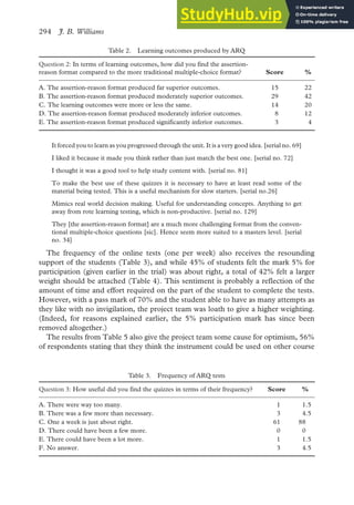 Assertion Reason Multiple Choice Testing As A Tool For Deep Learning A ...