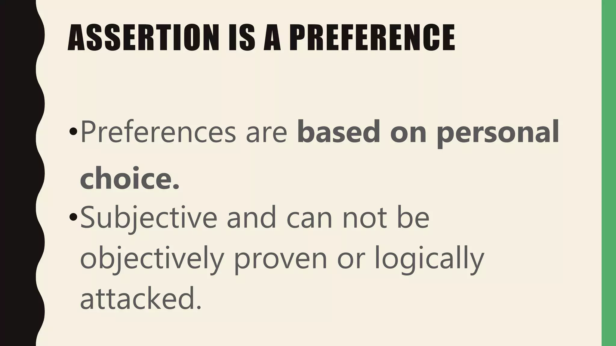 Assertions and determining textual evidence | PPTX