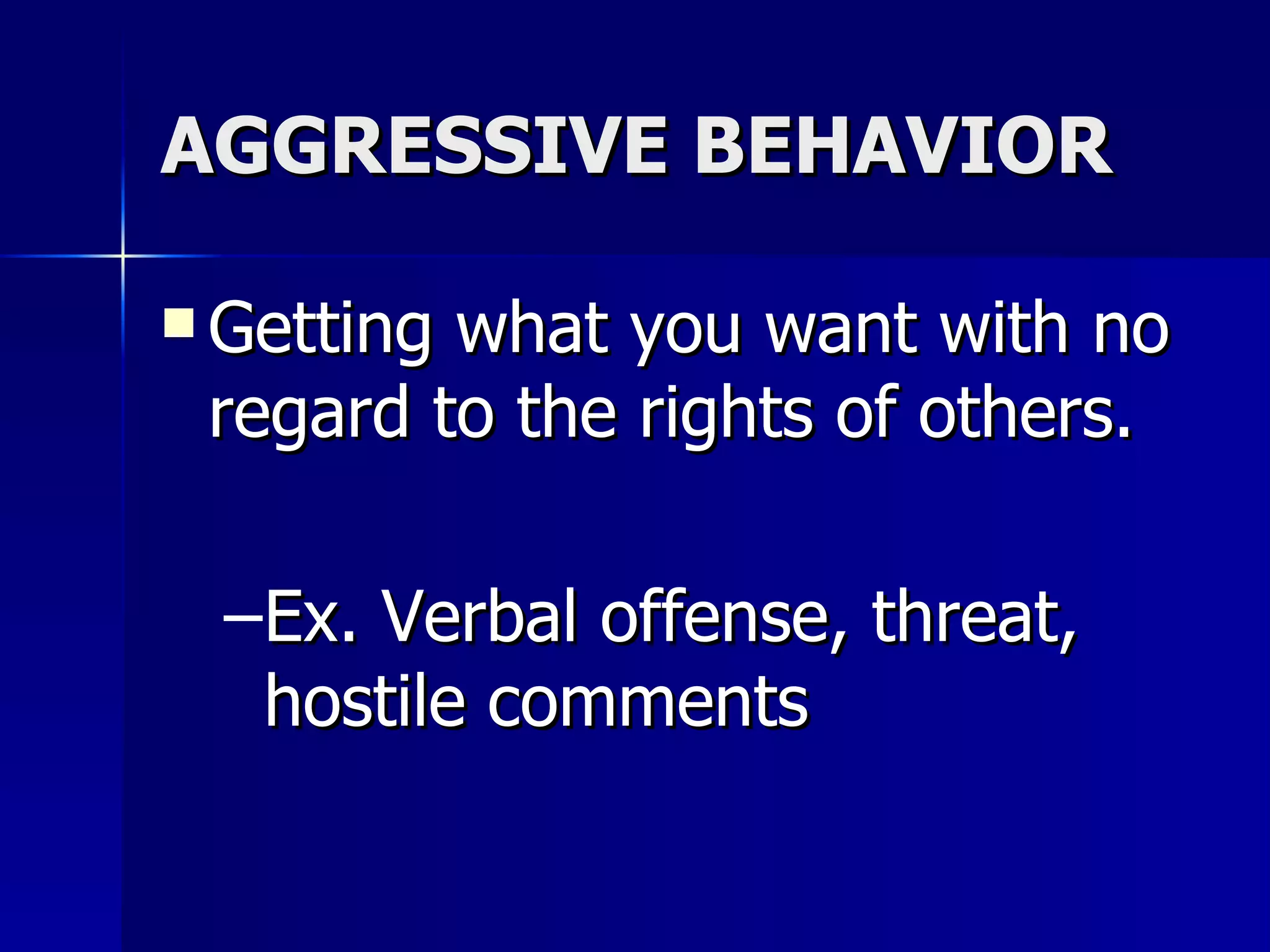 Assertive Behavior 2007 | PPT