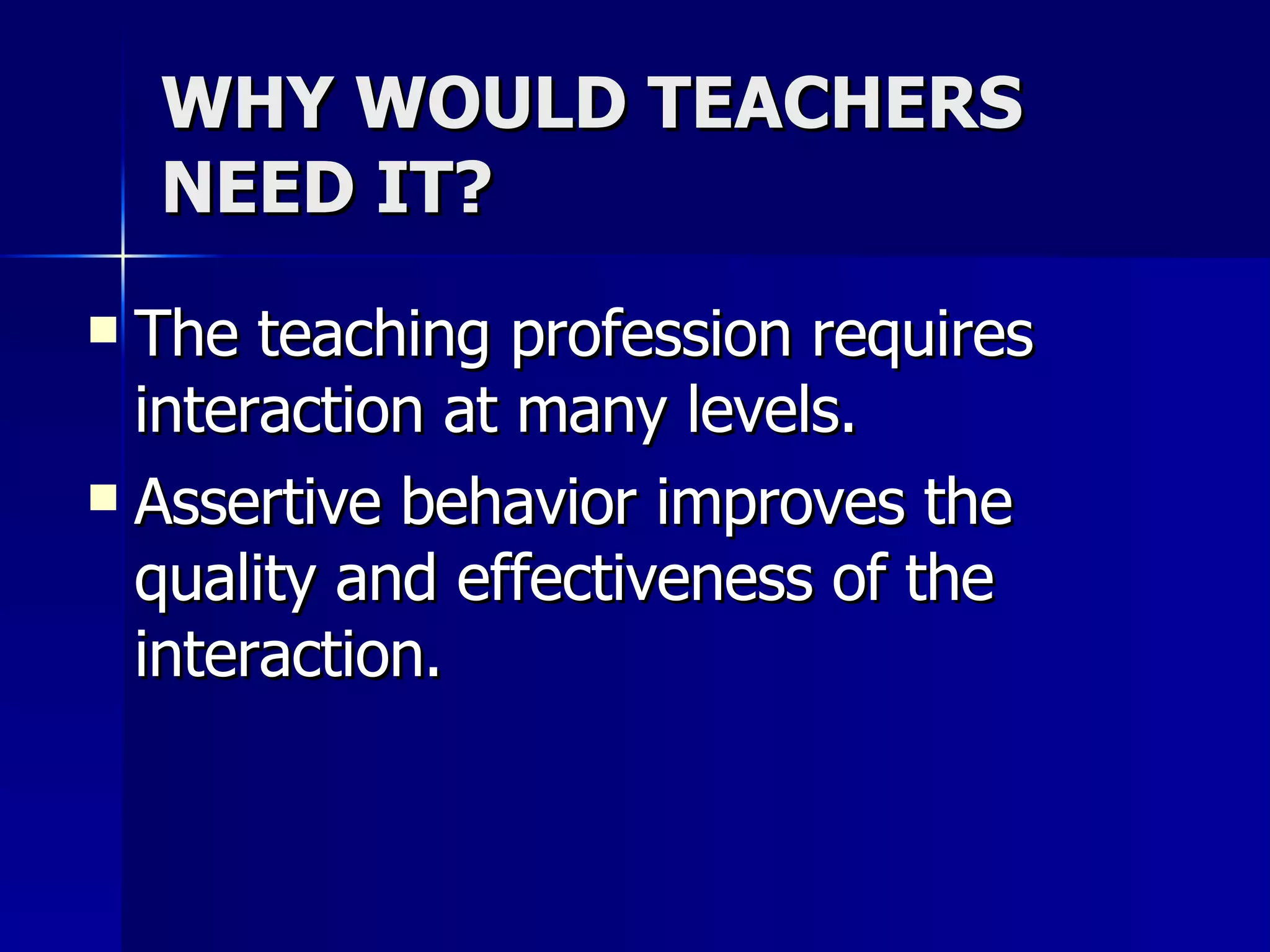 Assertive Behavior 2007 | PPT