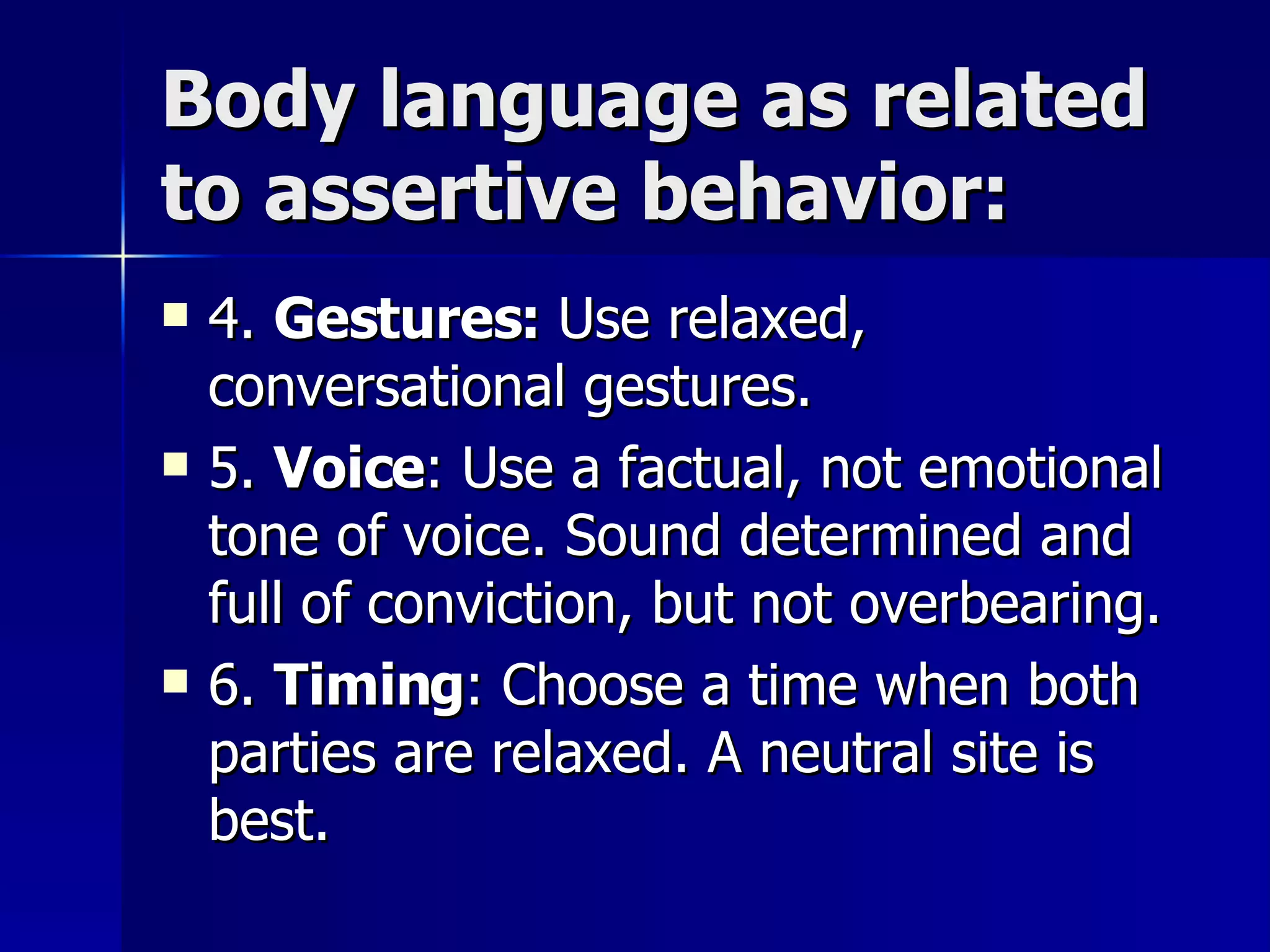 Assertive Behavior 2007 | PPT