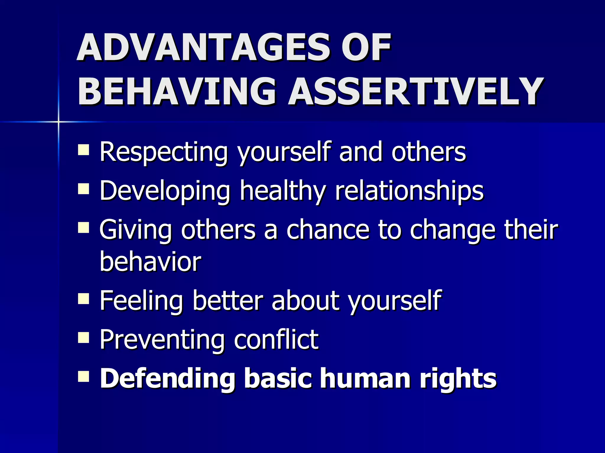 Assertive Behavior 2007 | PPT