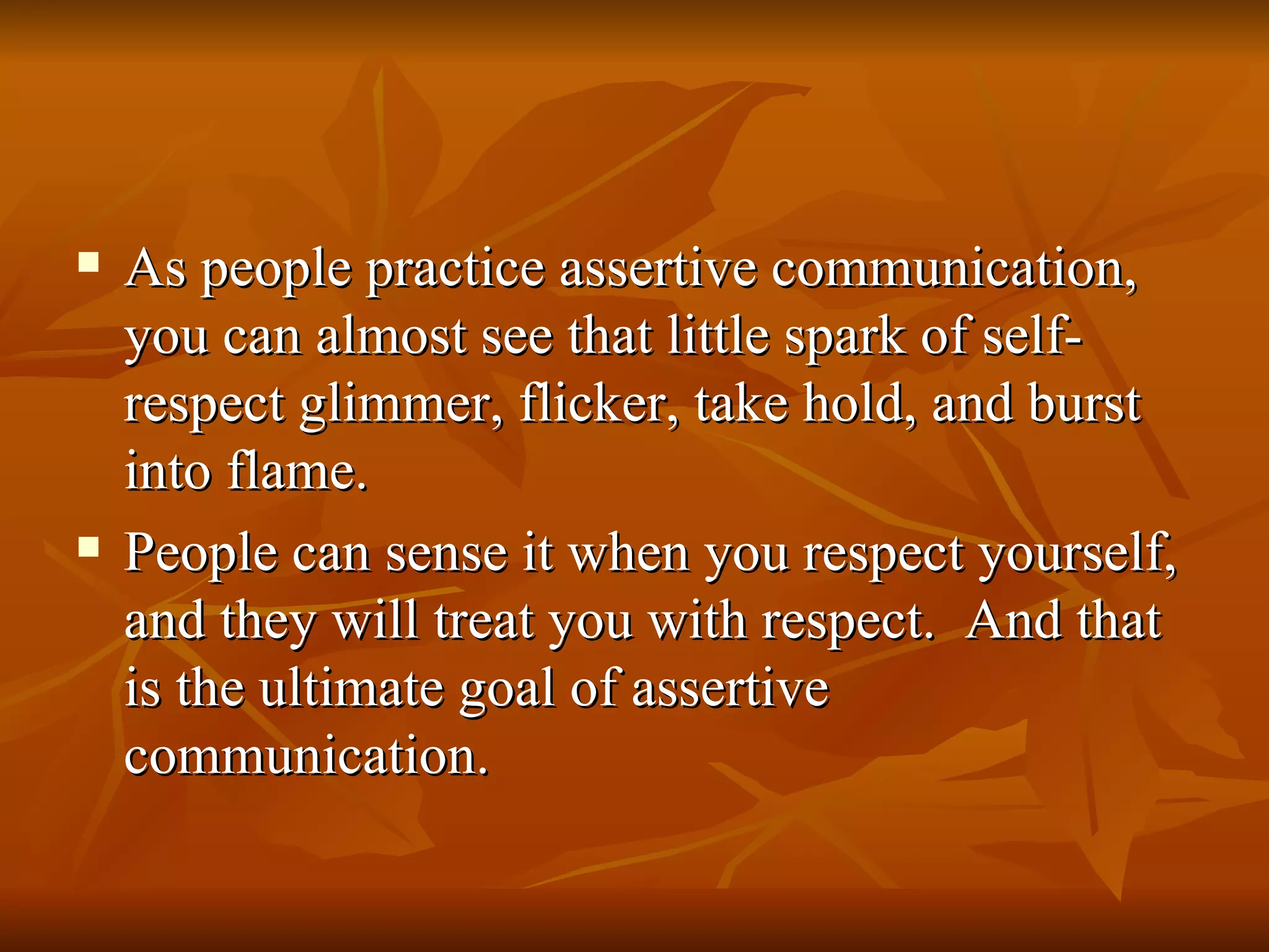 Assertive Communication | PPT