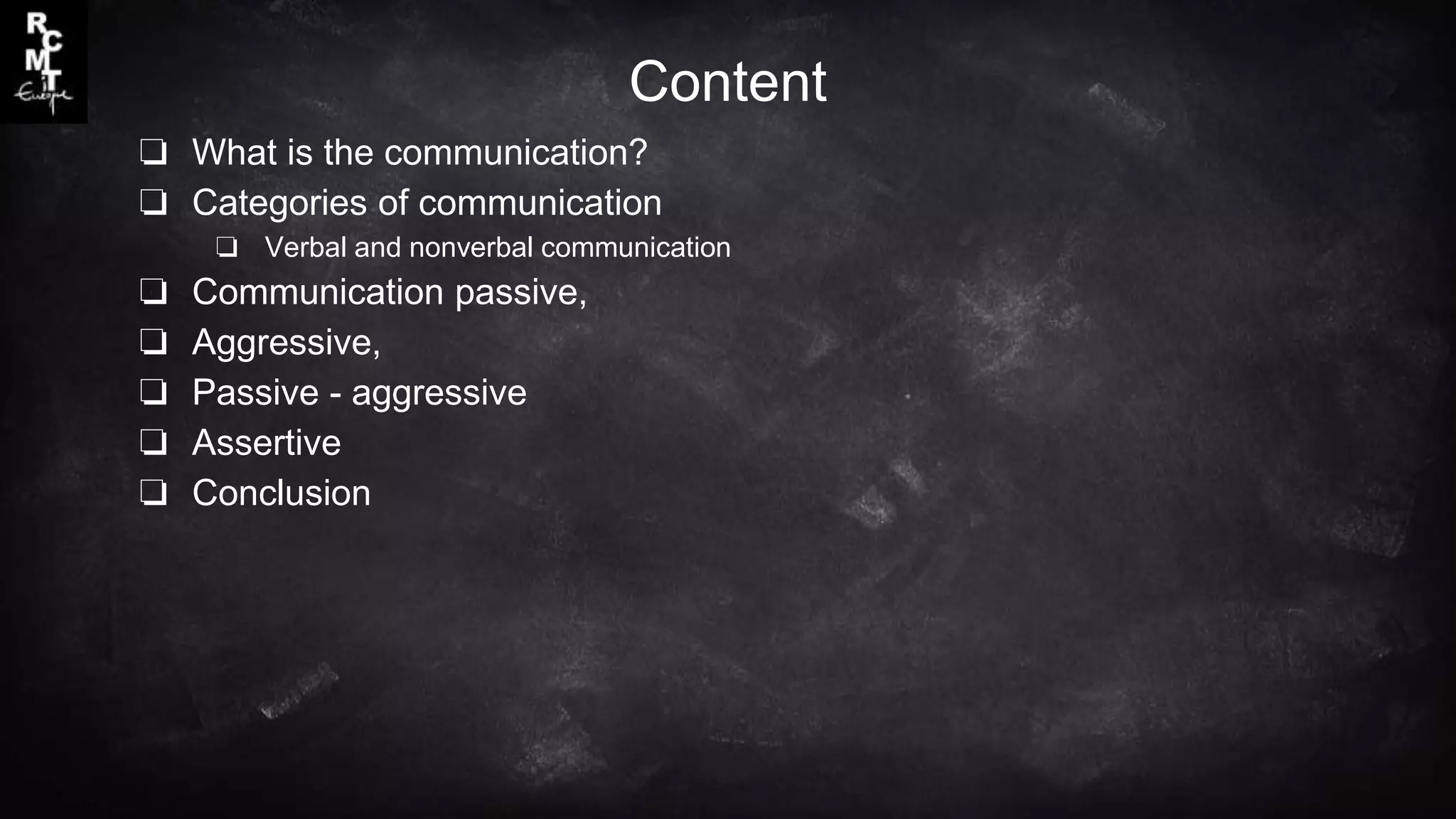 Assertive communication training | PPTX