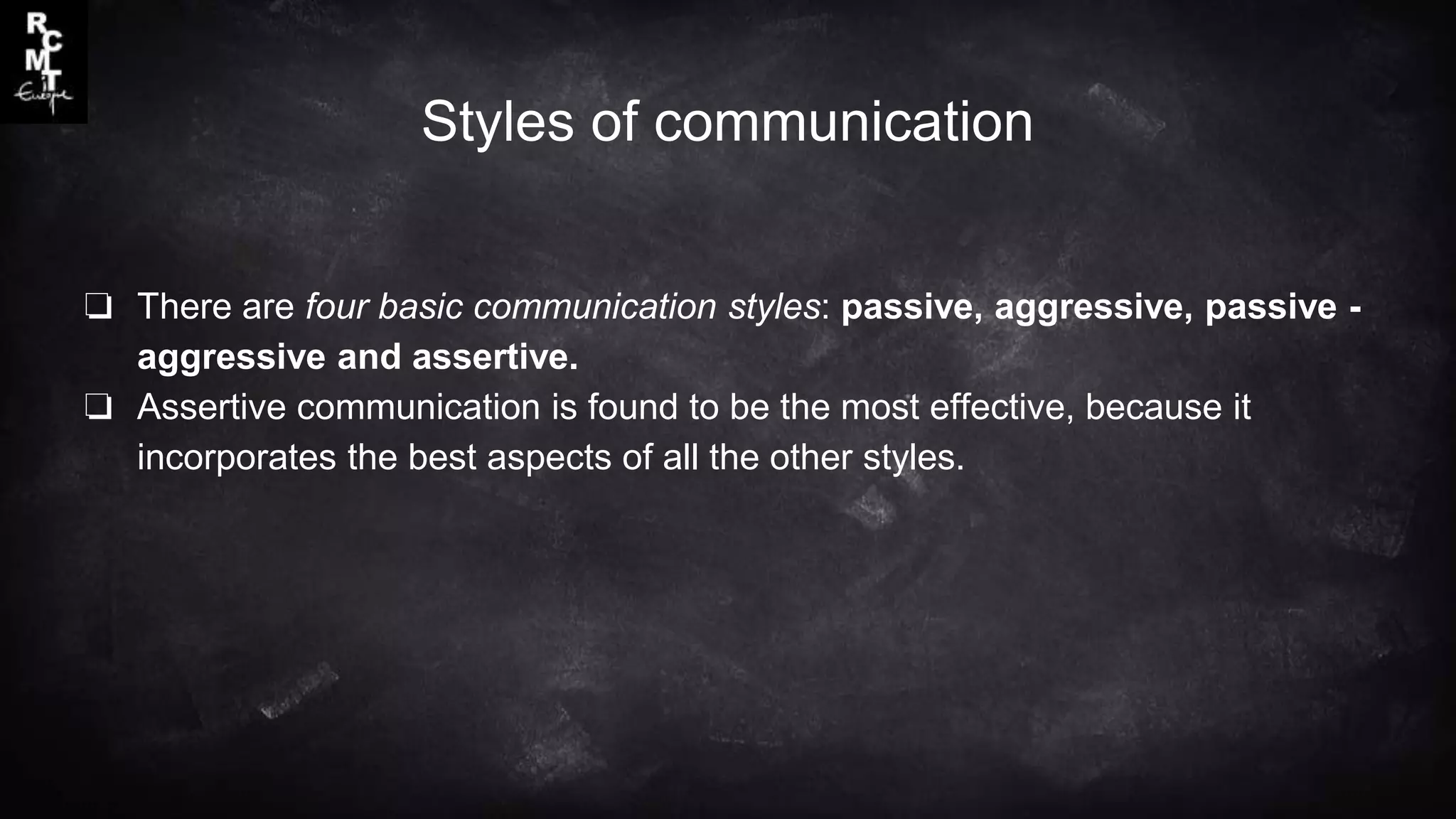 Assertive communication training | PPTX