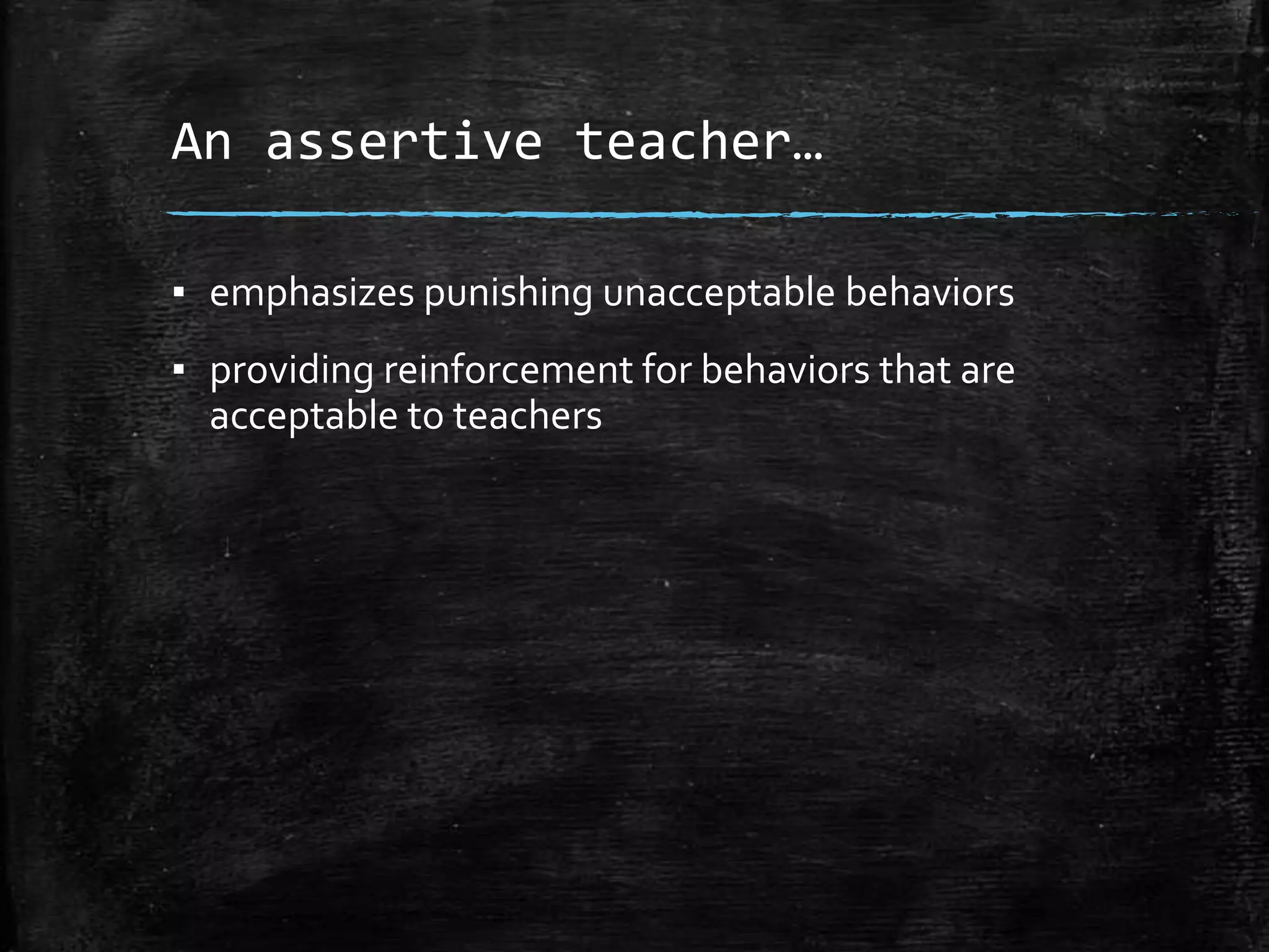 Assertive discipline | PPTX