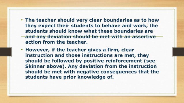 Assertive discipline theory | PPTX