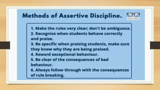 Assertive discipline theory | PPTX