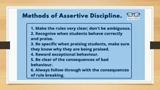 Assertive discipline theory | PPTX