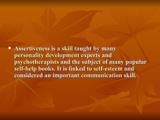 Assertiveness | PPT
