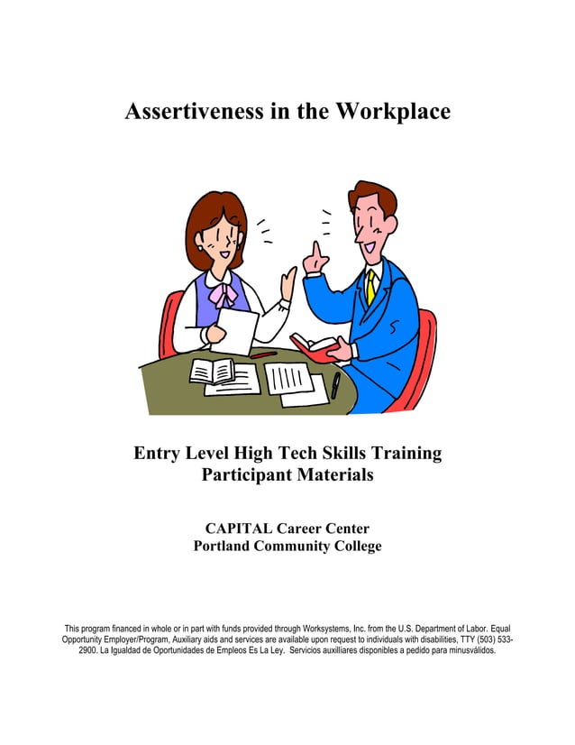 Assertiveness in the Workplace | PDF