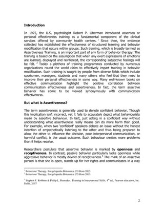 Assertiveness | PDF