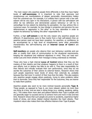 Assertiveness | PDF