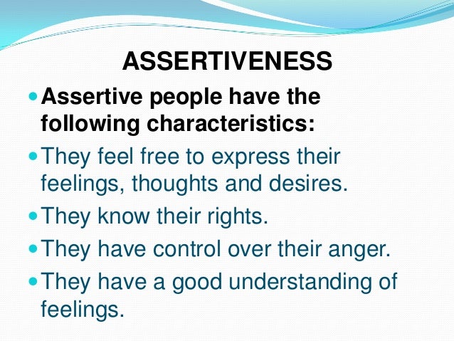 Assertiveness