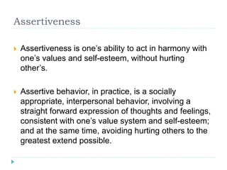 Assertiveness | PPTX