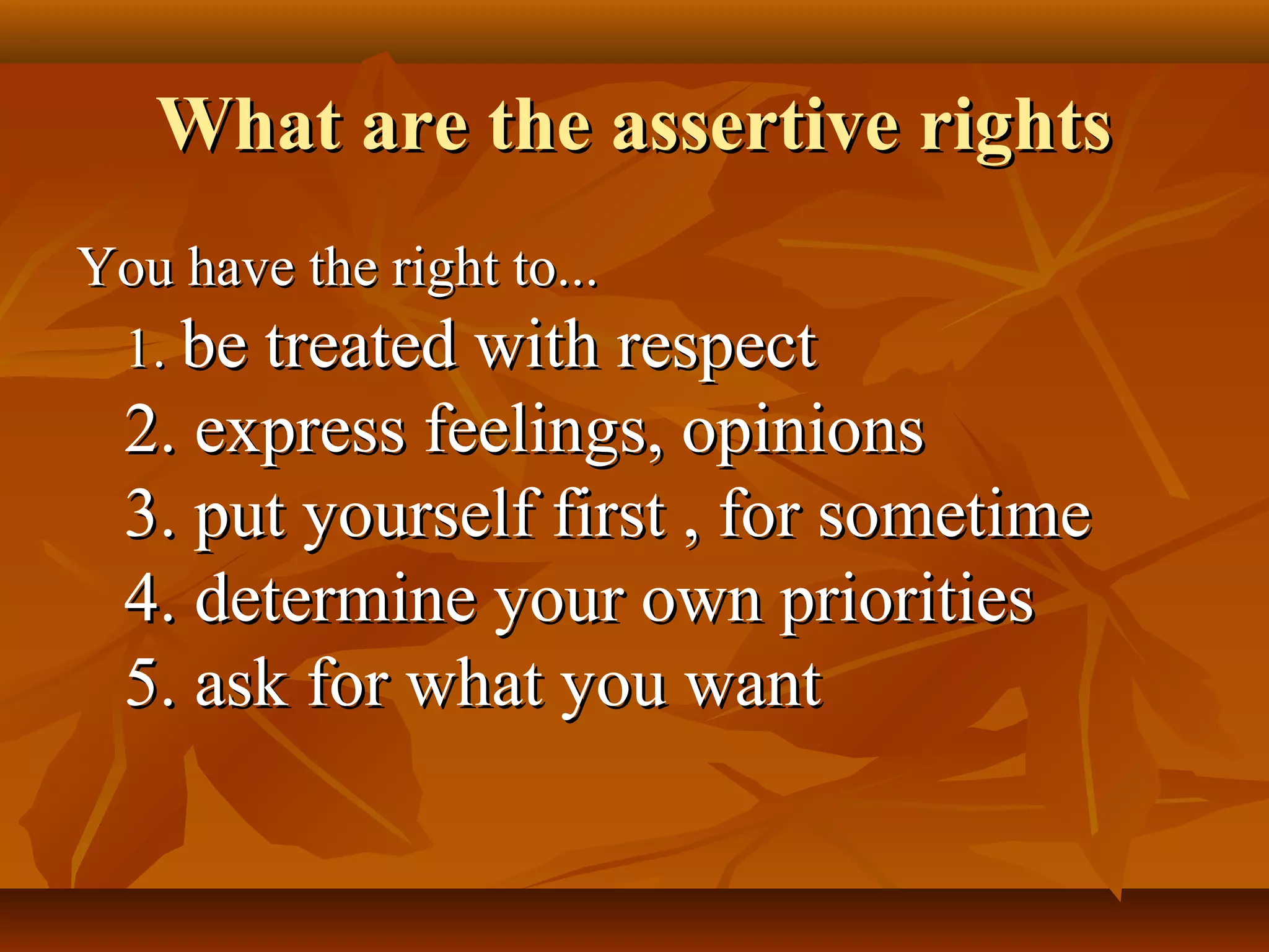 Assertiveness | PPT