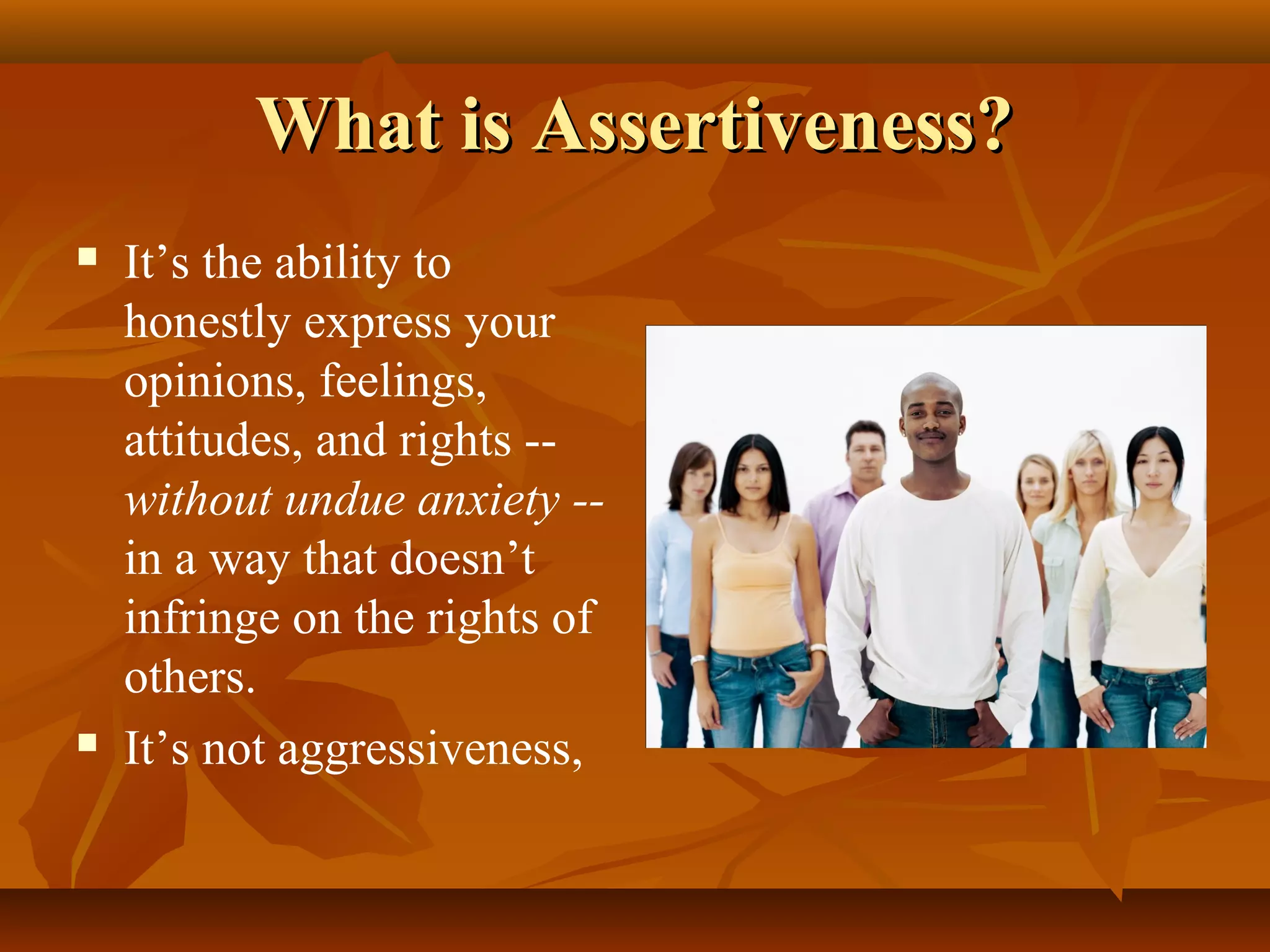 Assertiveness | PPT