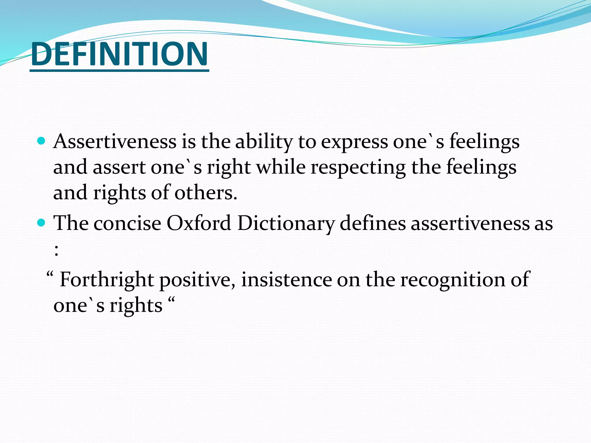 Assertiveness | PPTX