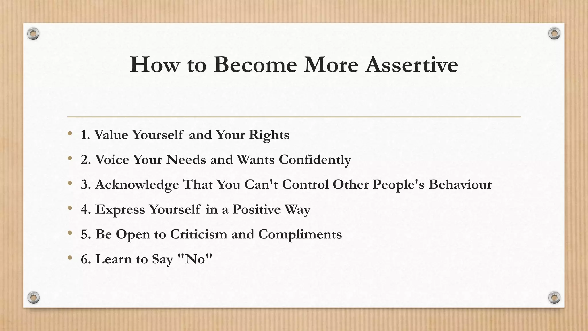 Assertiveness | PPT