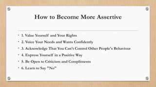 Assertiveness | PPT