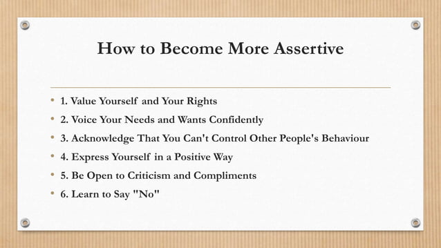 Assertiveness | PPT