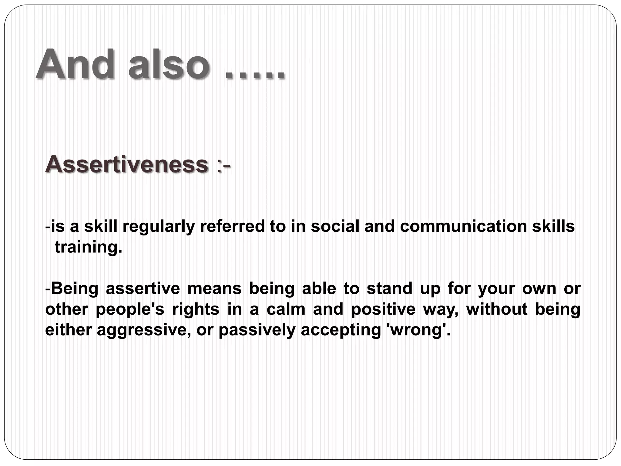 Assertiveness | PPT