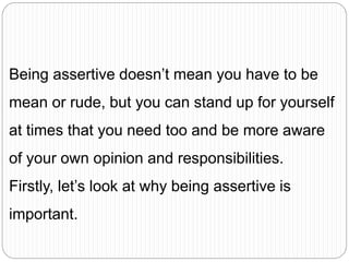 Assertiveness | PPT