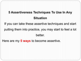Assertiveness | PPT