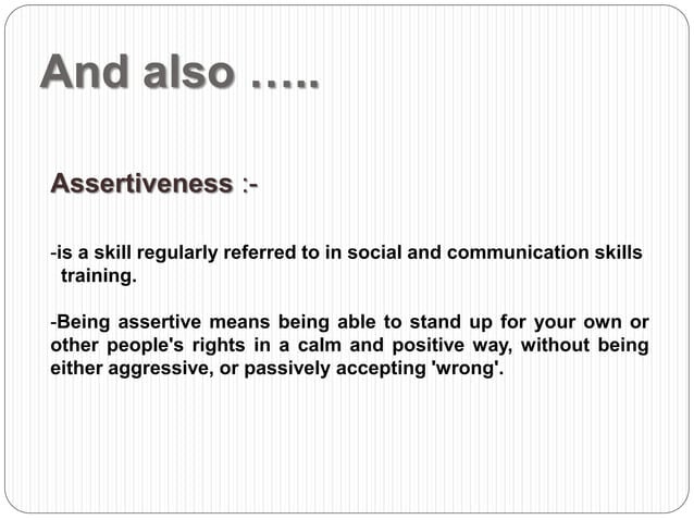 Assertiveness | PPT