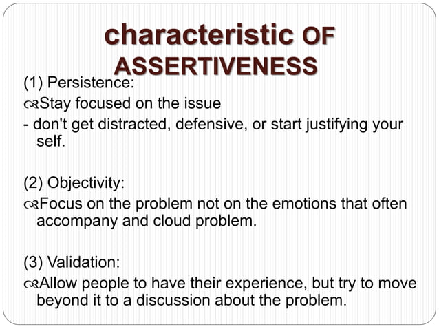 Assertiveness | PPT