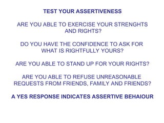 assertiveness........................ppt