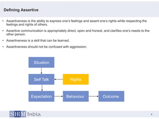 Assertiveness art of being tactful | PPTX