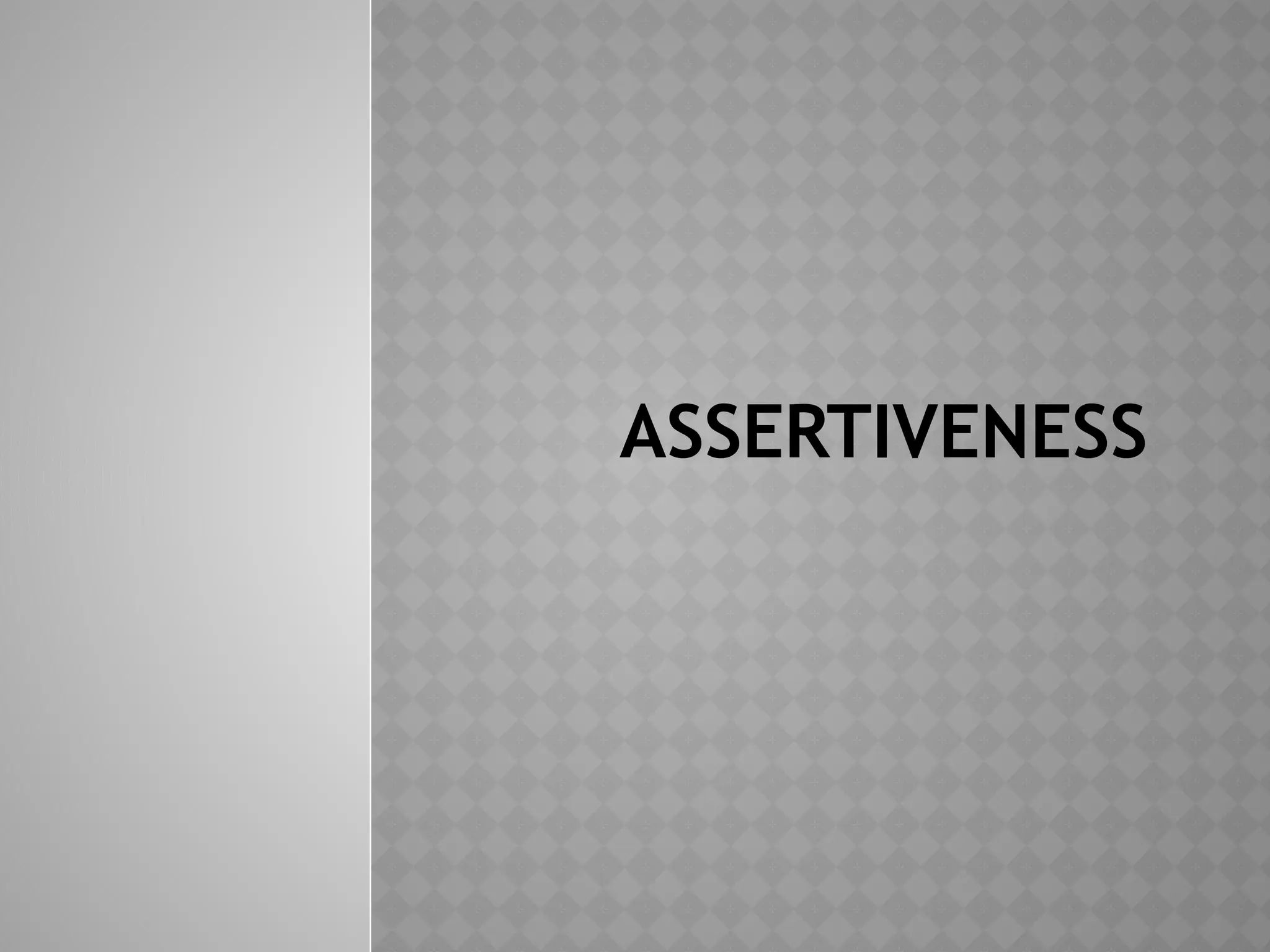 Assertiveness topic of advance nursing practice | PPTX