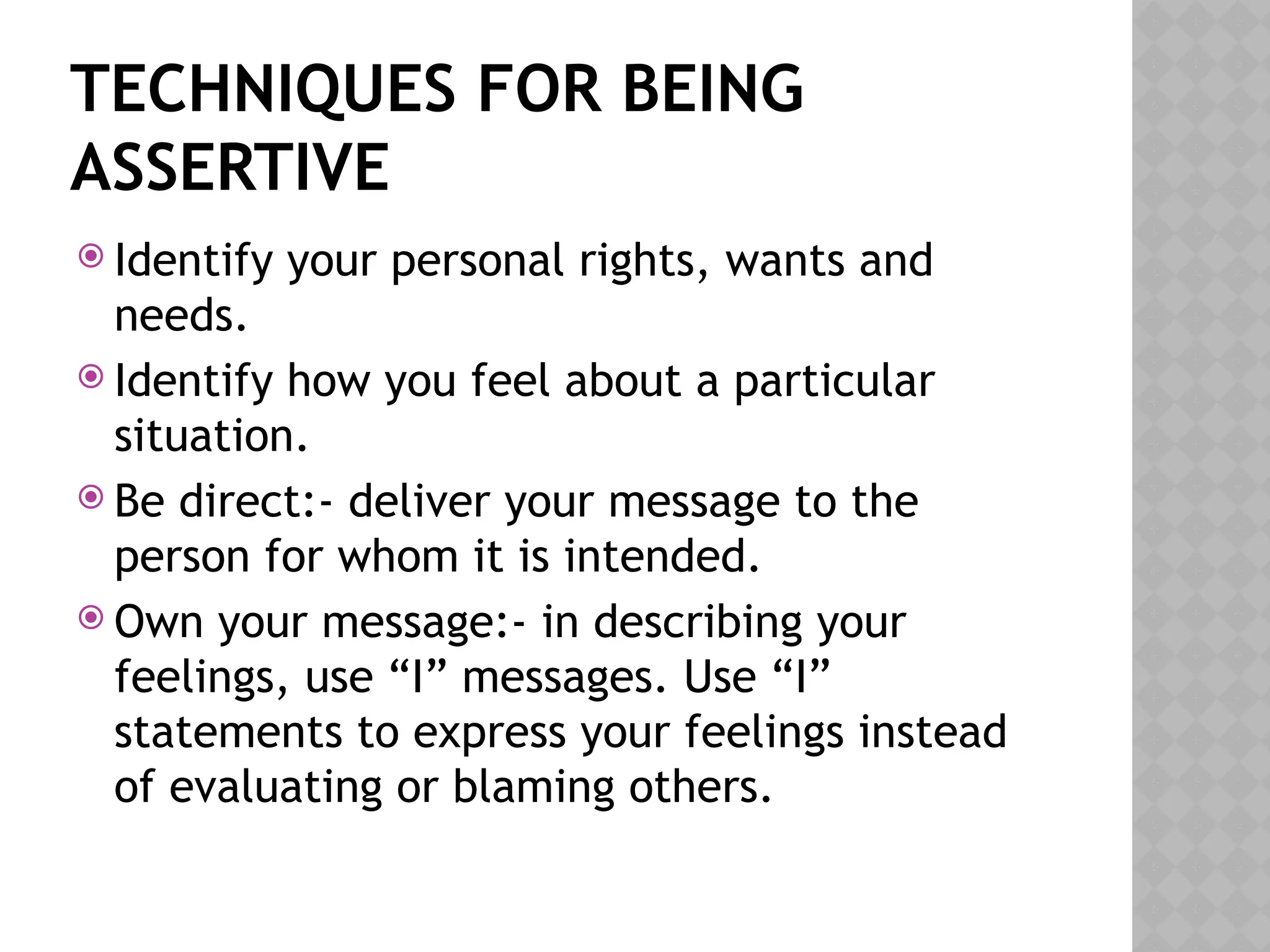 Assertiveness topic of advance nursing practice | PPTX