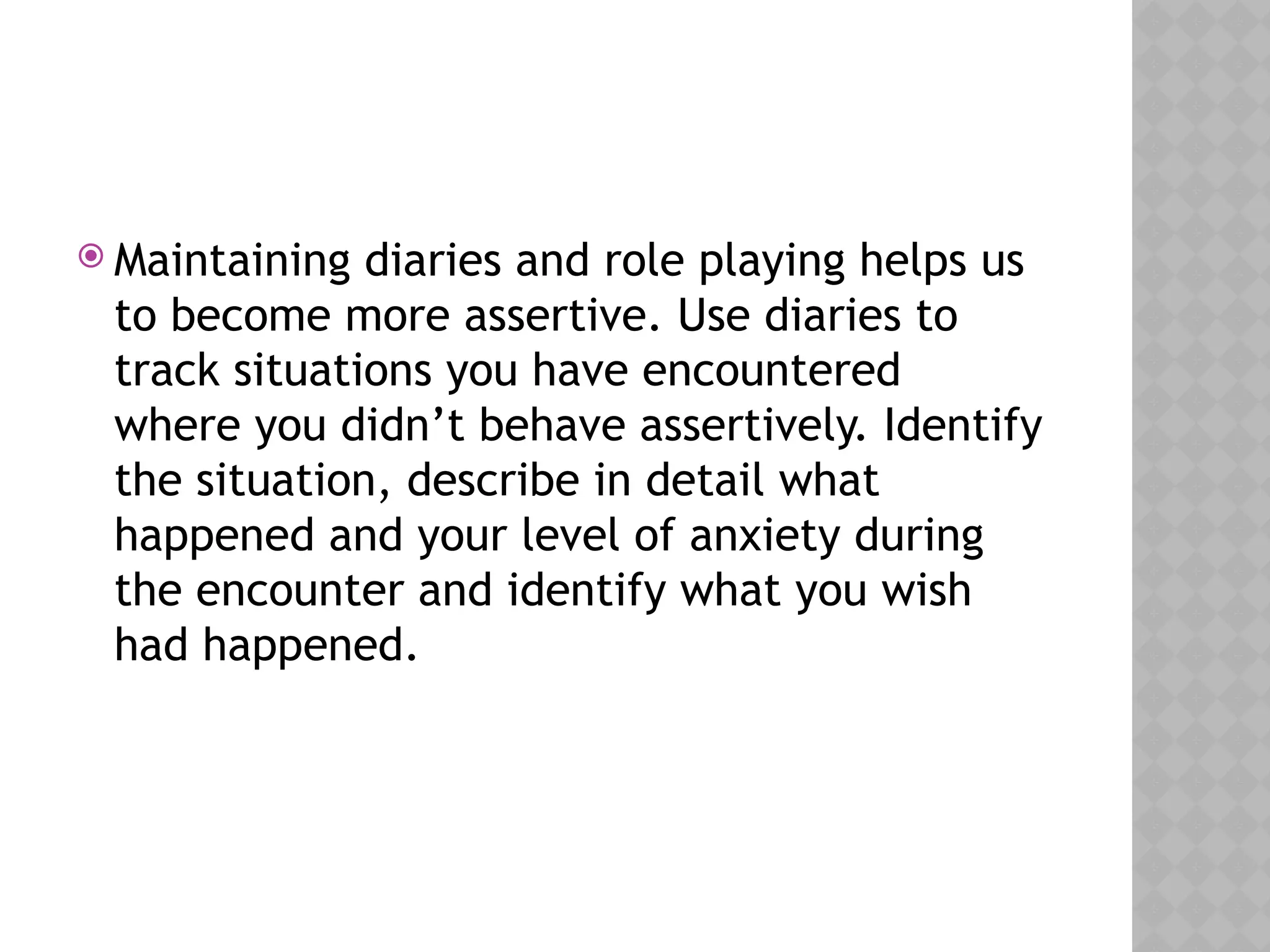 Assertiveness topic of advance nursing practice | PPTX