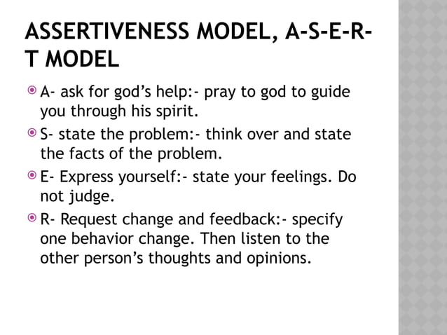 Assertiveness topic of advance nursing practice | PPTX | Parenting Babies and Toddlers | Parenting