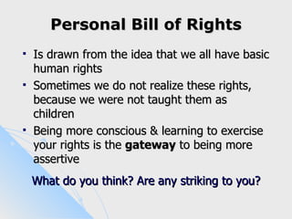 Communicating Assertively | PPT