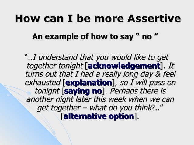 Communicating Assertively | PPT