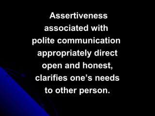 Assertiveness | PPT