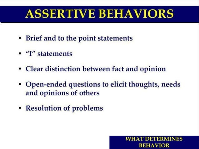Assertiveness communication | PPTX