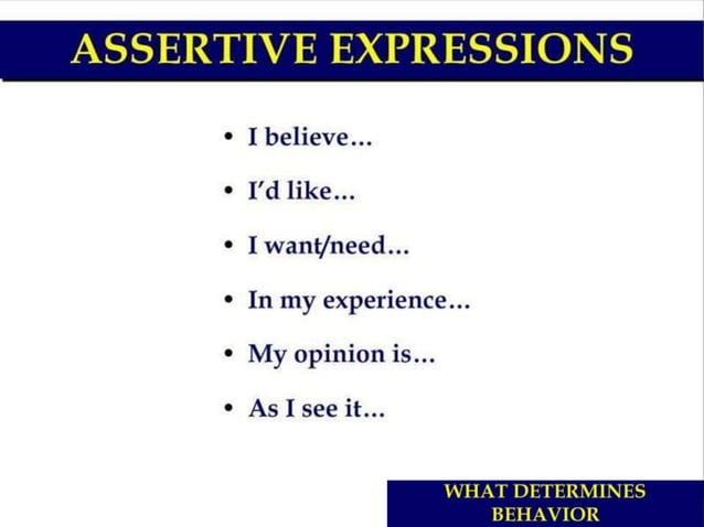 Assertiveness communication | PPTX