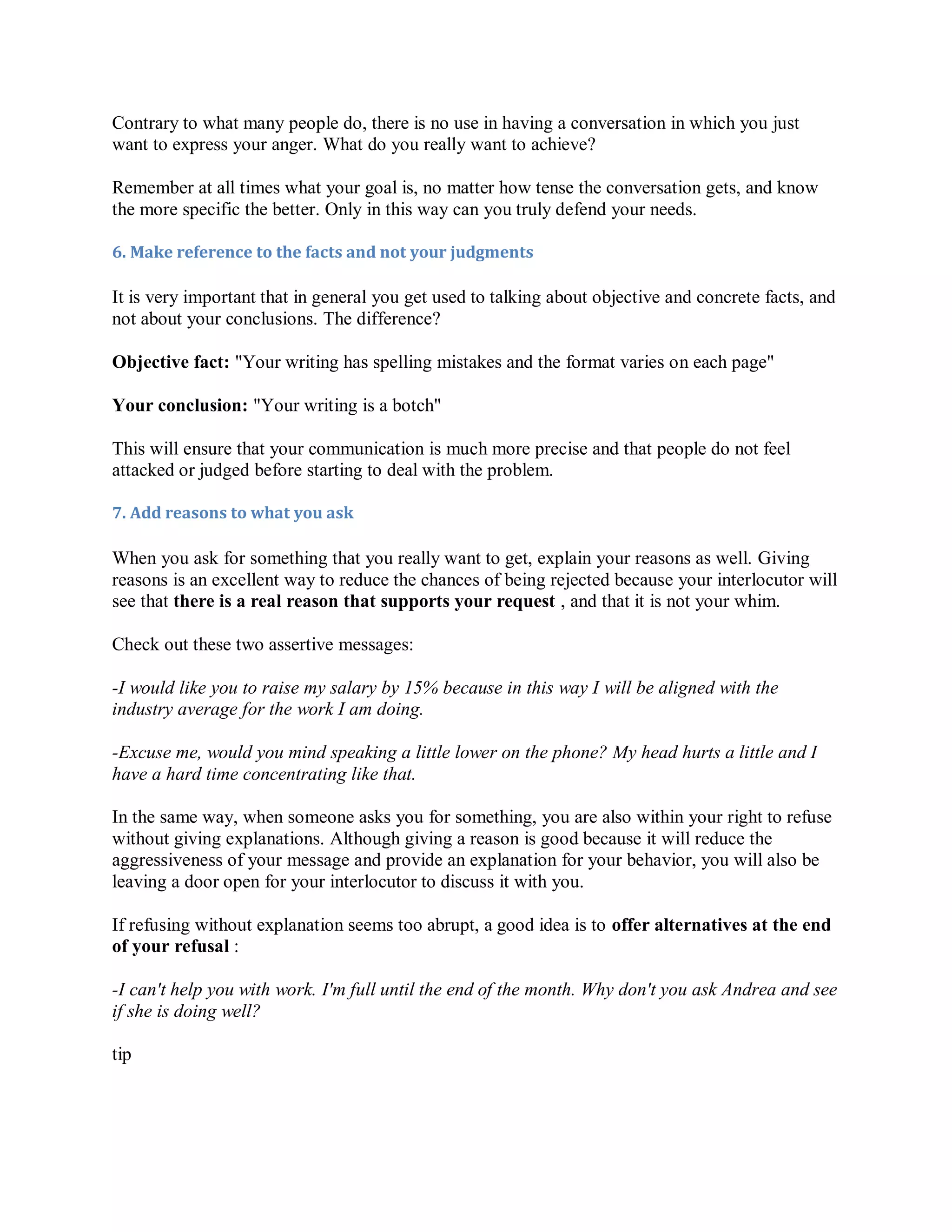 What Is Assertiveness And How To Be More Assertive | PDF