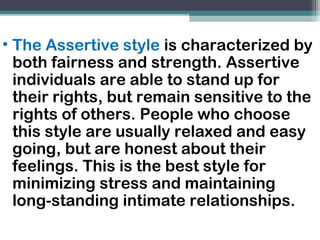 Assertiveness in the workplace | PPT