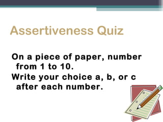 Assertiveness in the workplace | PPT
