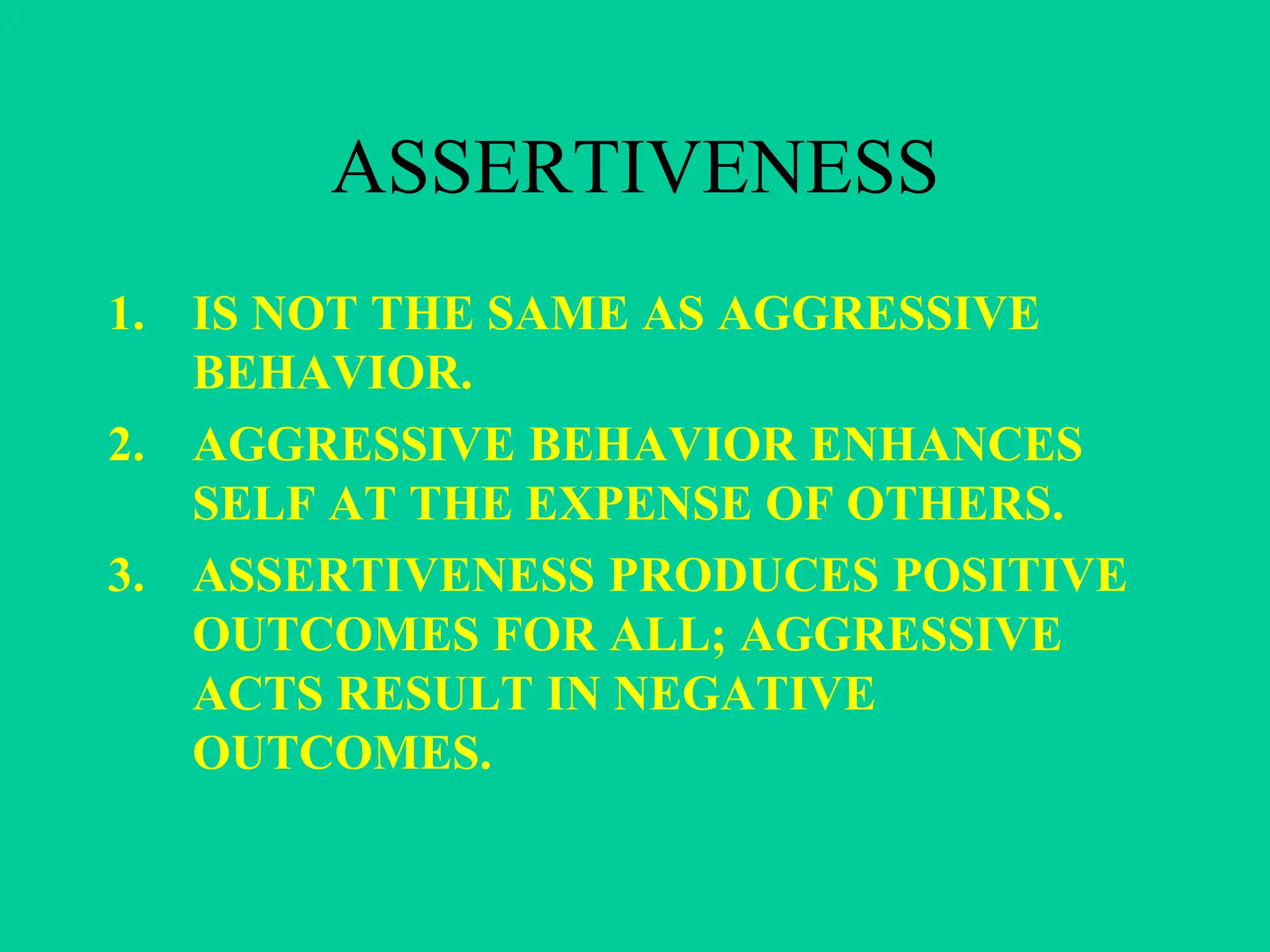 Assertiveness Management | PPT