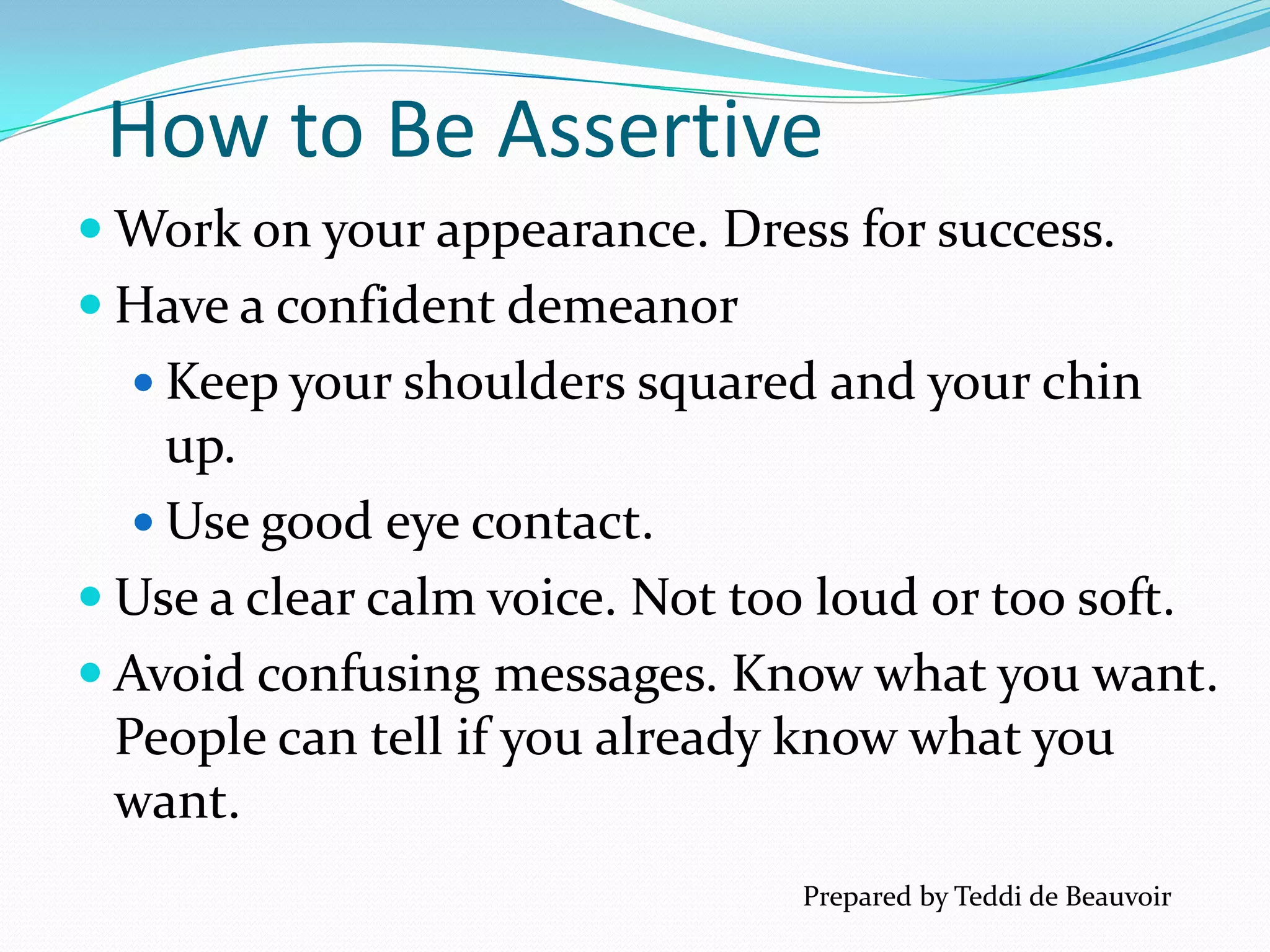 Assertiveness powerpoint 1 | PPT