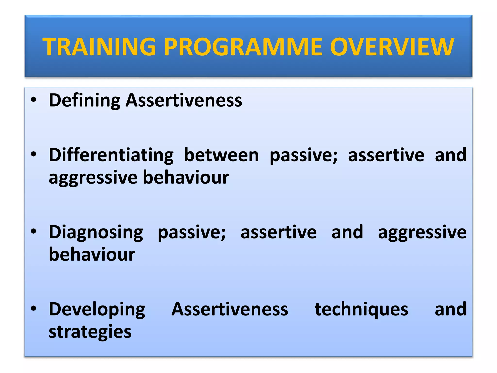 Assertiveness Skills | PPTX